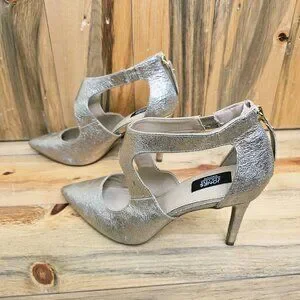 Jones New York | Shoes | Jones New York Gold Foil Metallic Stiletto ...